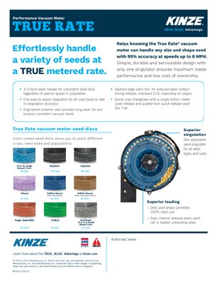 Product Literature – Kinze